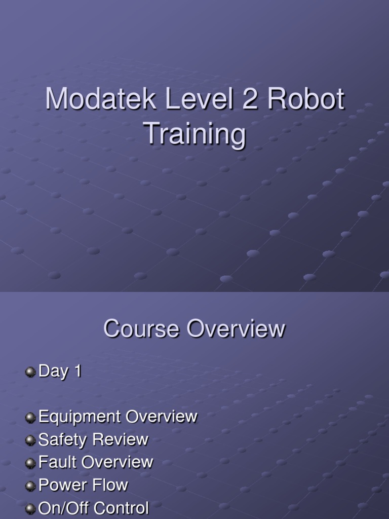 Modatek Level 2 Robot Training Course | PDF | Gear | Electrical Engineering
