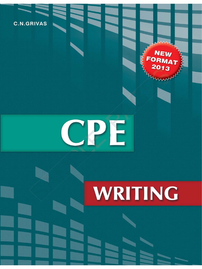 Writing CPE 2013 CN Grivas Sample | PDF | Test (Assessment) | Essays
