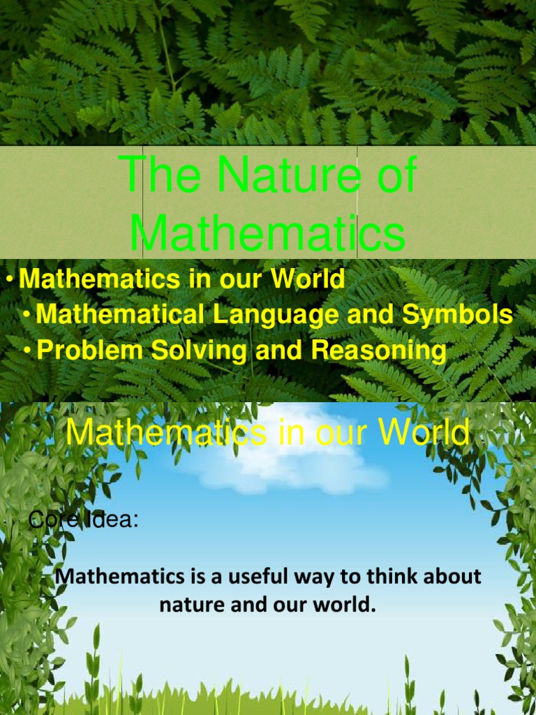 Exploring the Nature, Concepts, Applications and Beauty of Mathematics Through Patterns in ...