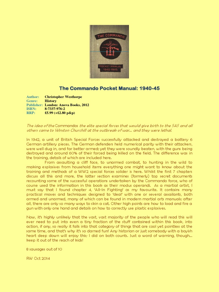 Commando Pocket Manual | PDF