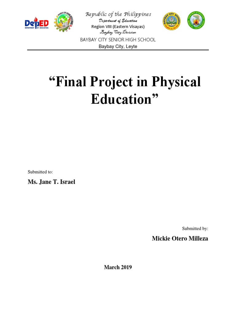 "Final Project in Physical Education": Ms. Jane T. Israel | PDF ...