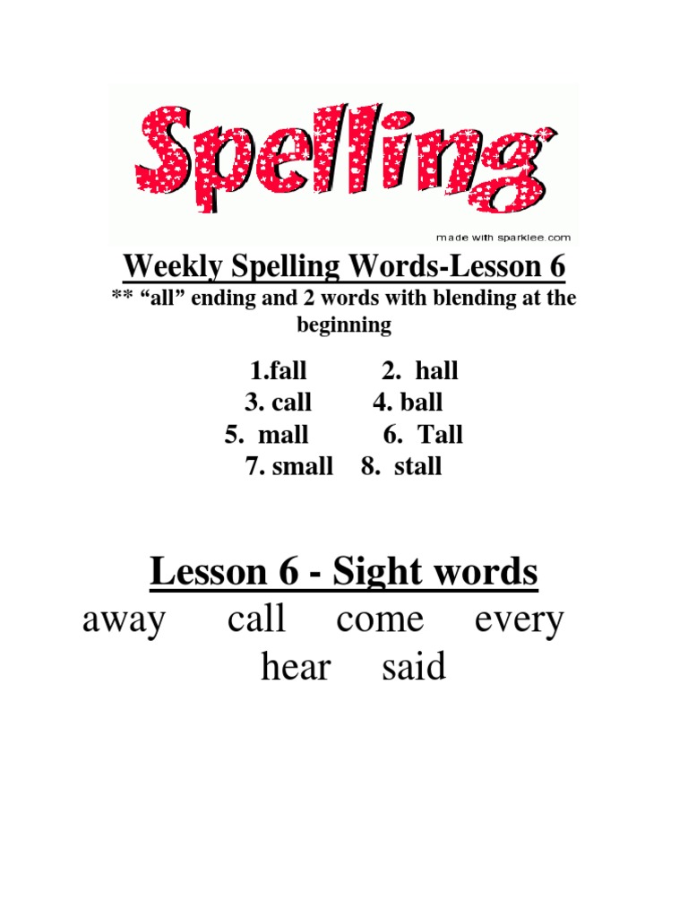 Lesson 6 - New Words | PDF