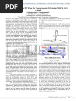 NACA 4412 Airfoil Design and Analysis | PDF | Airfoil | Lift (Force)