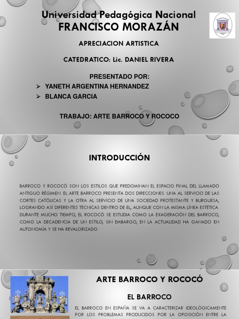 Arte Barroco y Rococó de Honduras Actual | PDF | Barroco | Arte deco