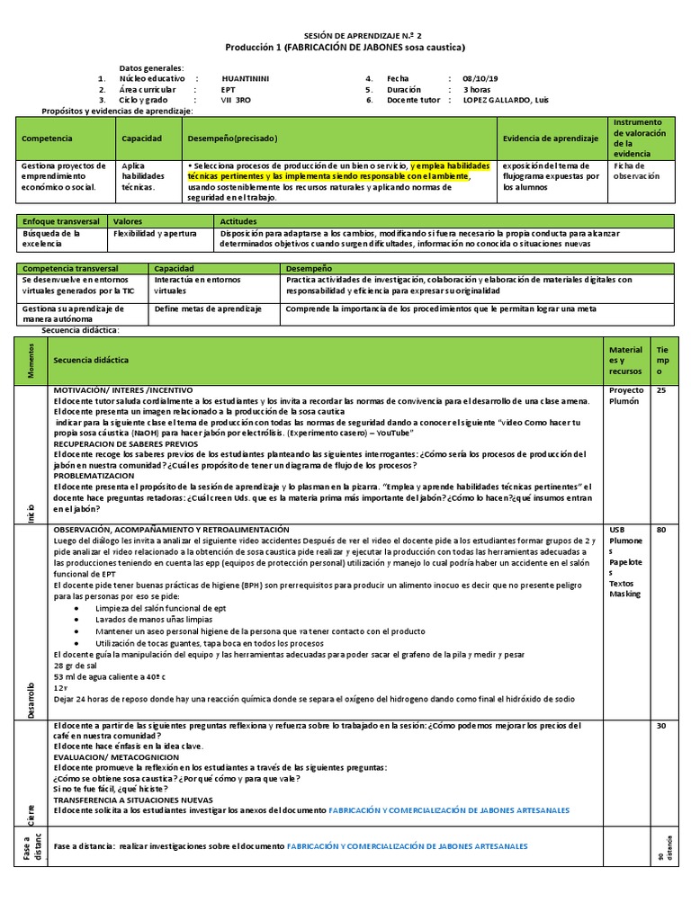 Sesión Ept | PDF | Aprendizaje | Maestros