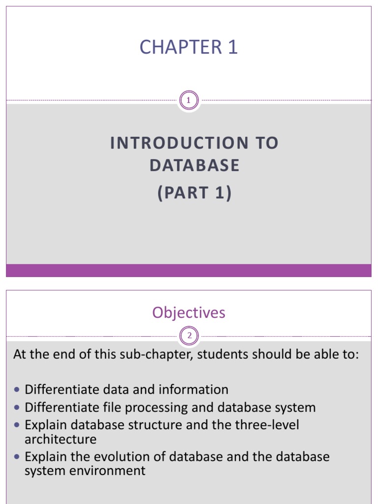 1.0 Introduction (Part1) | PDF | Conceptual Model | Databases