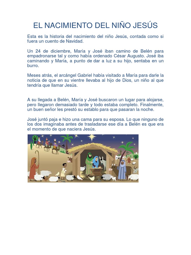 El Nacimiento Del Niño Jesús | PDF