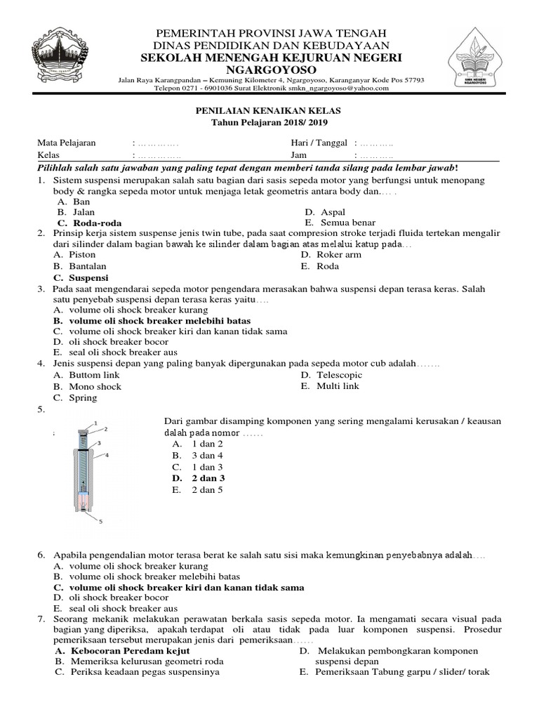 Soal SASIS UKK | PDF
