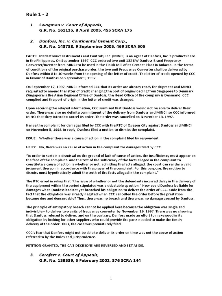 Rules 1 12 Final | PDF | Annulment | Lawsuit