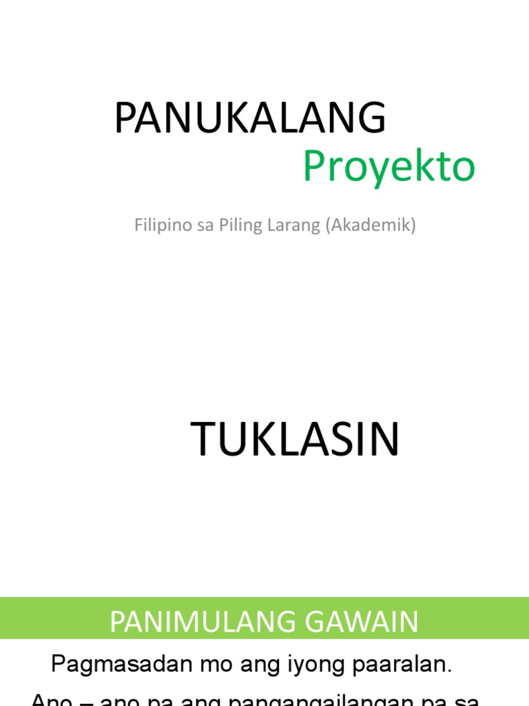 Panukalang Proyekto | PDF