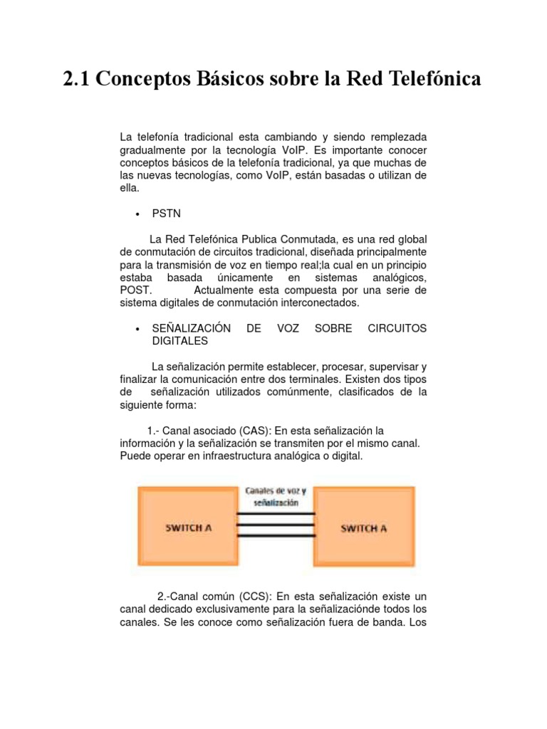 Caracteristicas de Redes Conmutadas | PDF | Red Telefónica Conmutada ...