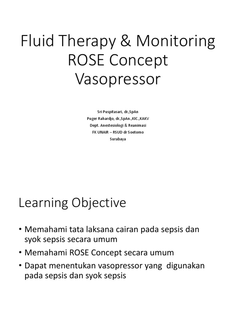 Fluid Rose Vassopressor | PDF