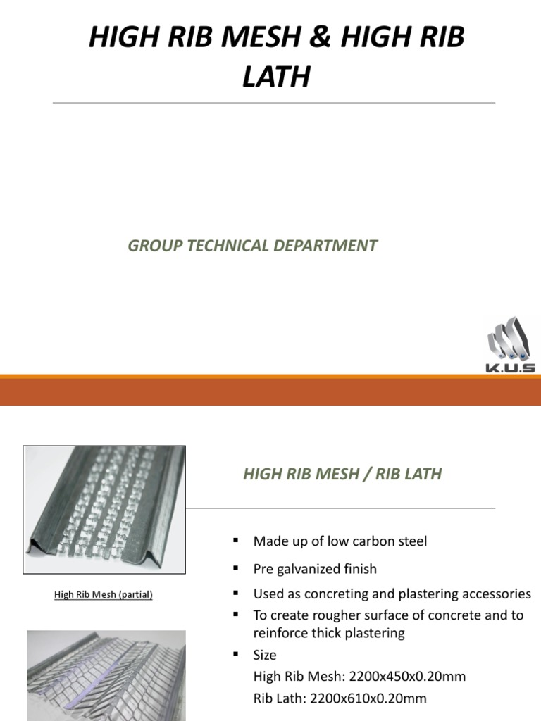 High-Rib Mesh - Application | PDF