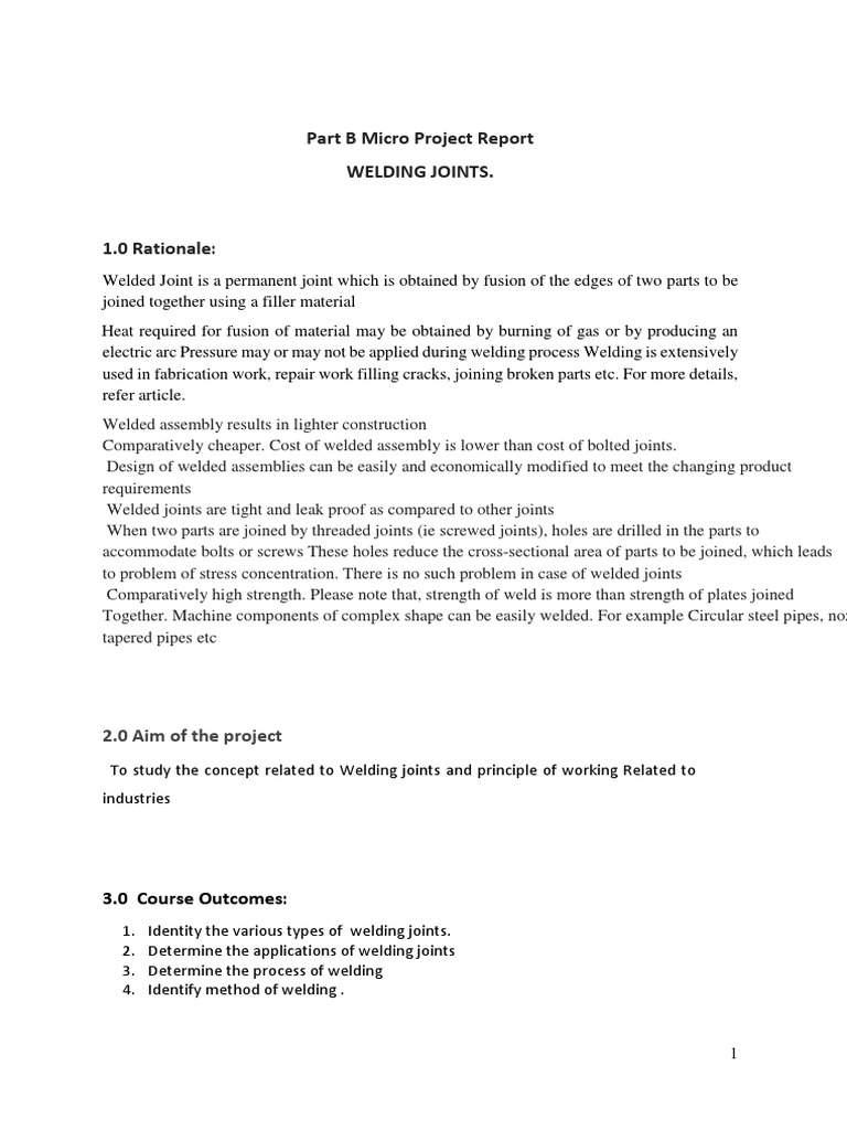 Welding Joints Report | PDF | Welding | Construction