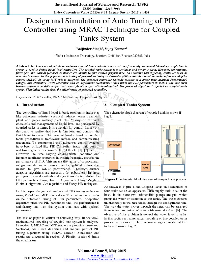 Pid Mrac | Download Free PDF | Control Theory | Control System