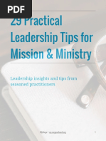 Leadership Training Manual: Equipping Pastors and Church Leaders | PDF ...
