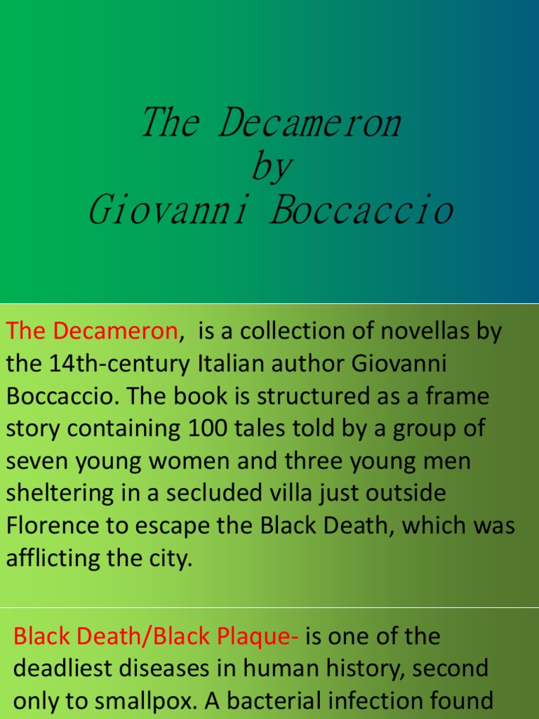 The Decameron by Giovanni Boccaccio | PDF