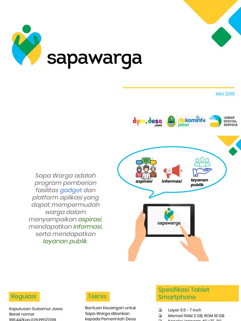 Sapa Warga: Fasilitas Desa Digital | PDF