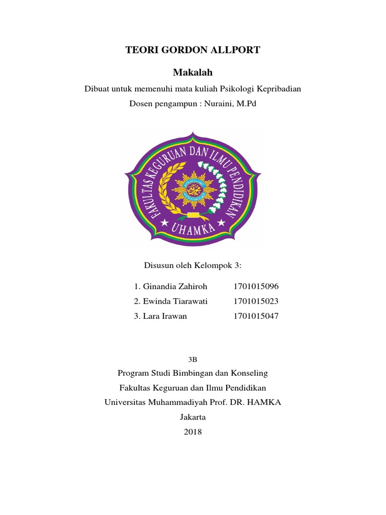 Teori Kepribadian Gordon Allport | PDF