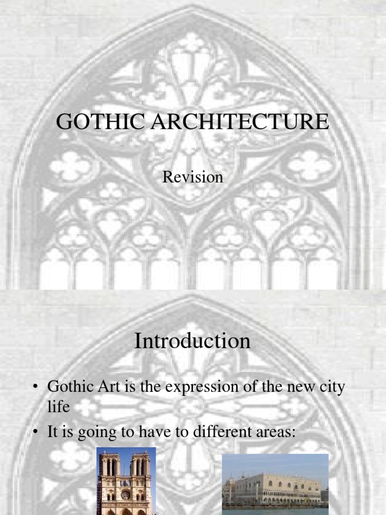 Overview of Gothic Architecture | PDF | Gothic Architecture | European ...