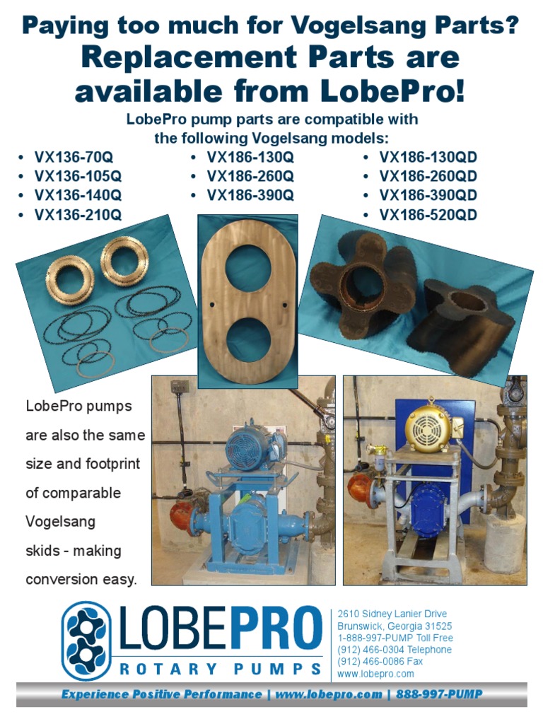 LobePro Vogelsang Replacement Parts | PDF