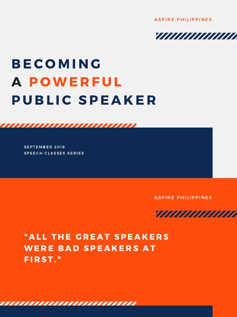 Becoming A Powerful Public Speaker | PDF | Public Speaking | Cognitive Science