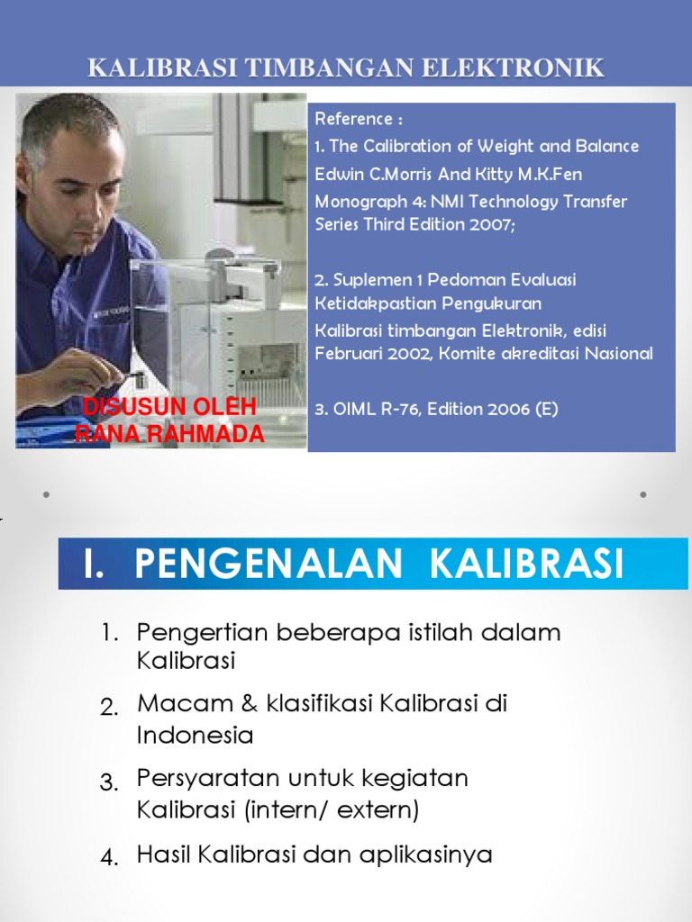 Kalibrasi Timbangan Elektronik | PDF