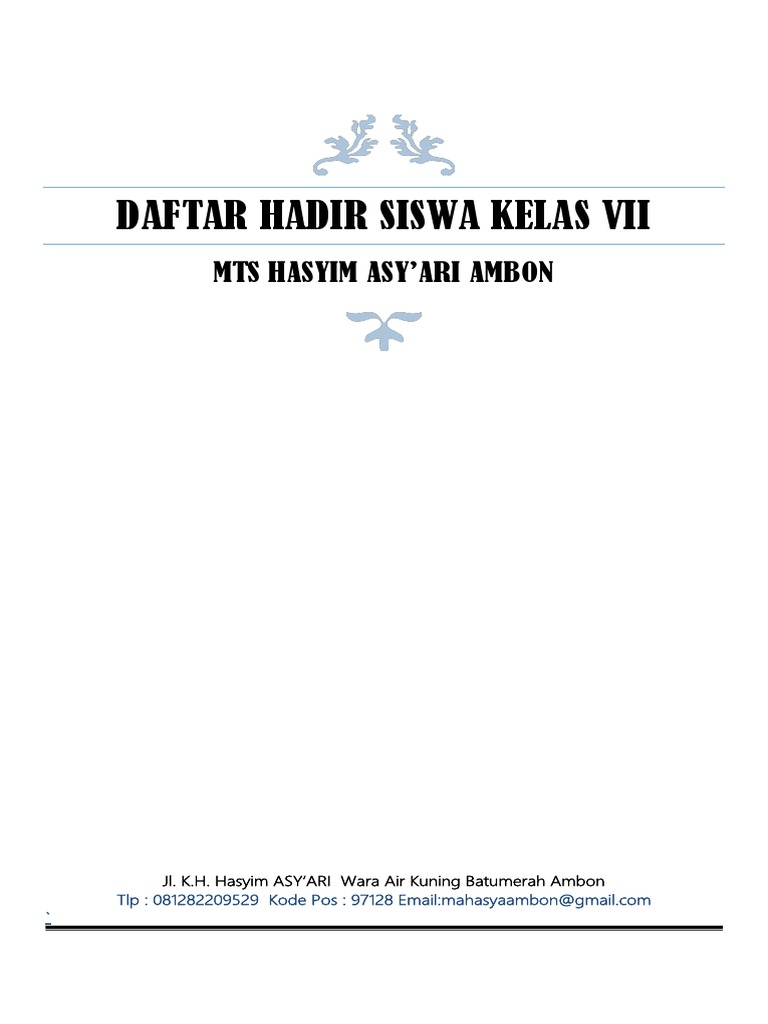 Absen TTD 7 | PDF