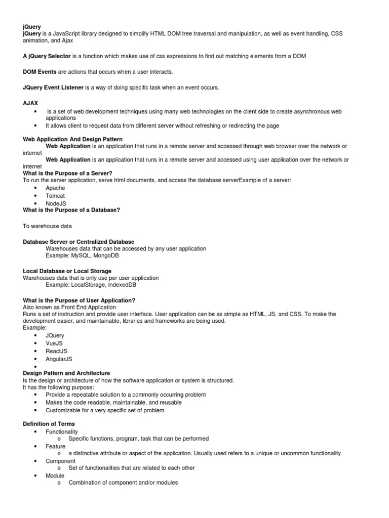 Web Reference | PDF | J Query | Web Application
