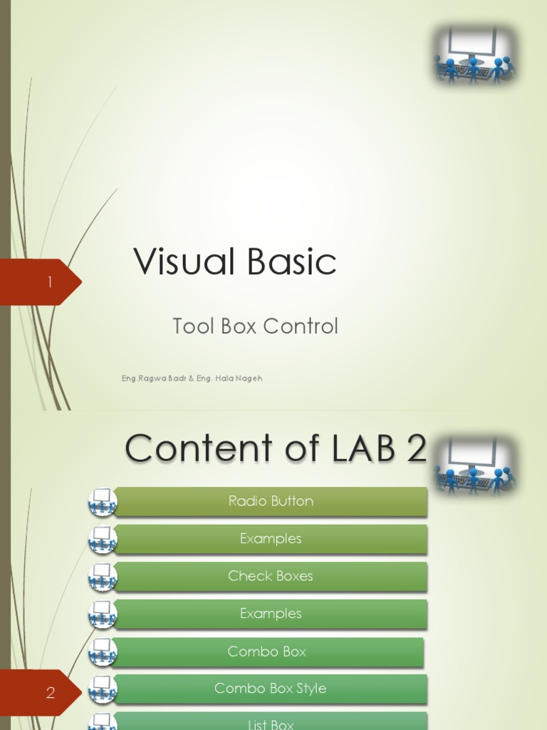Visual Basic: Tool Box Control | PDF | Computing | Areas Of Computer ...