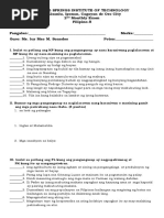 Tayutay Worksheet | PDF