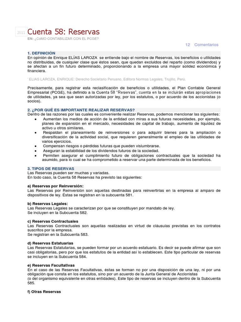 Reserva 58 | PDF | Dividendo | Compartir (Finanzas)