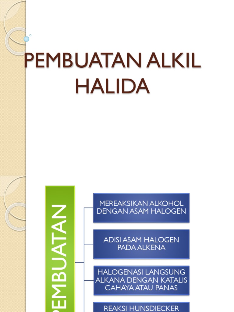 Pembuatan Alkil Halida | PDF