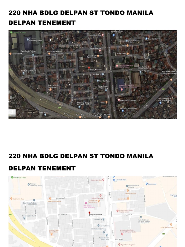 220 Nha BDLG Delpan ST Tondo Manila Delpan Tenement | PDF