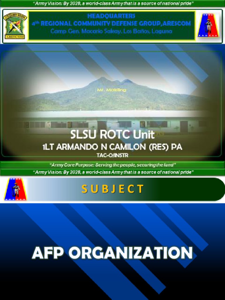 Afp Organization Final | Download Free PDF | Staff (Military) | Joint ...