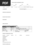 Patient Case Sheet Format for Hospitals | PDF | Social Science | Law