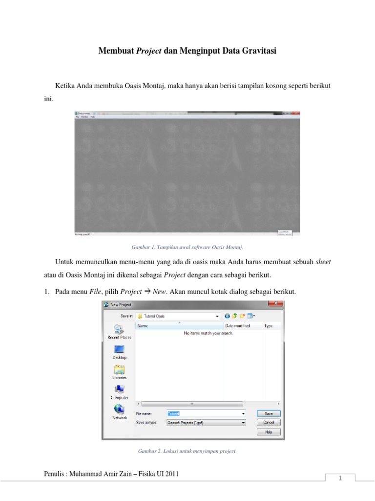 Membuat Project Dan Menginput Data Gravitasi | PDF