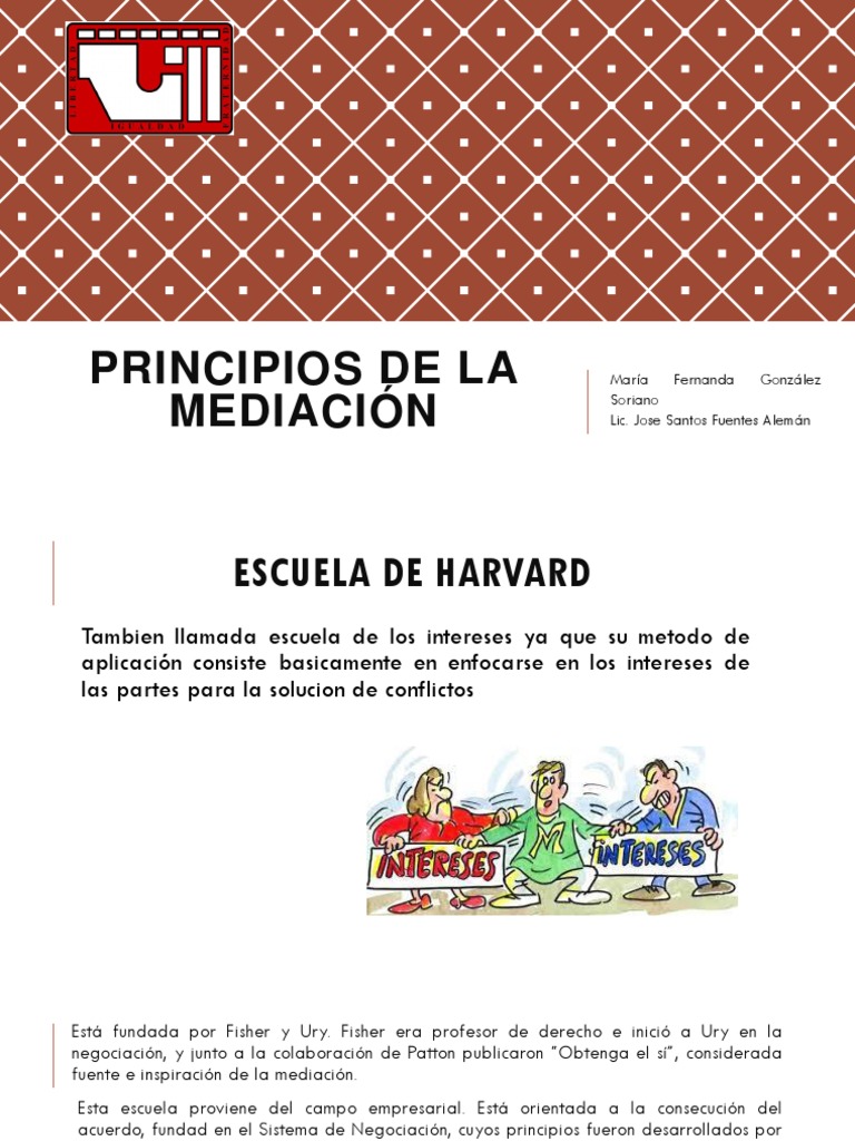 Principios de La Mediacion | PDF | Negociación | Mediación