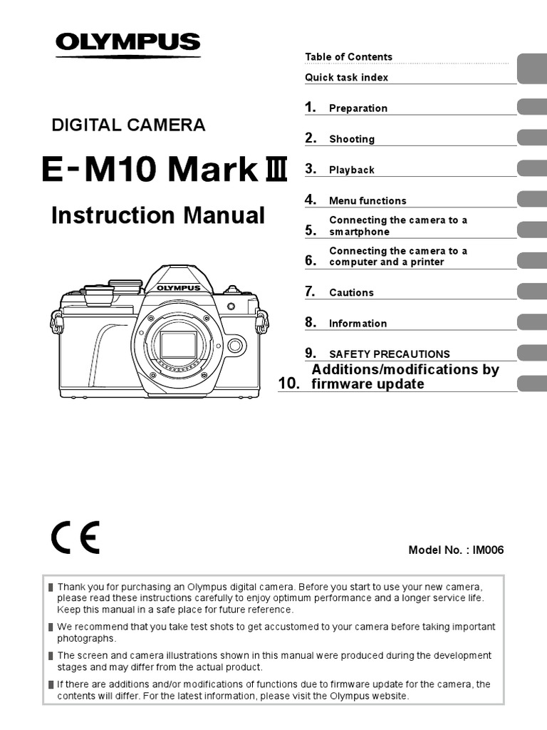 Instruction Manual: Digital Camera | PDF | Digital Camera Modes ...