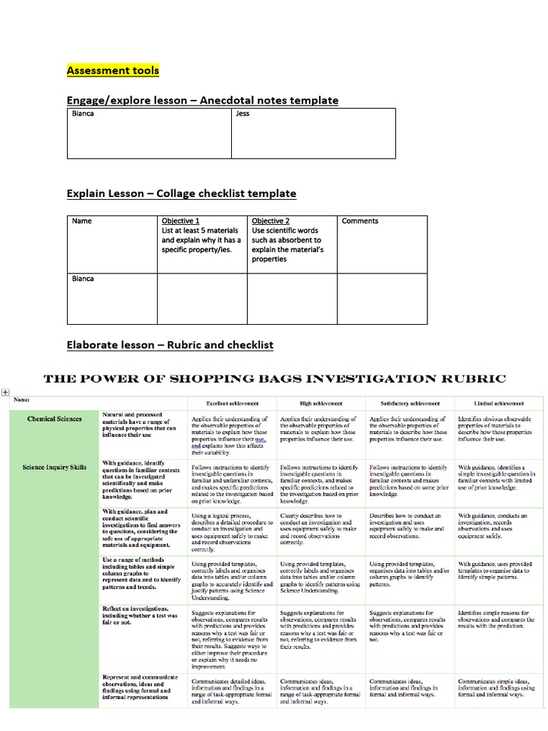 Assessment Tools | PDF