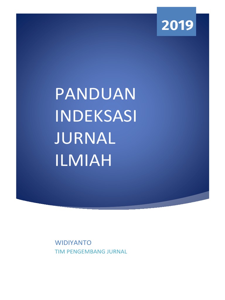 Panduan Indeksasi Jurnal | PDF