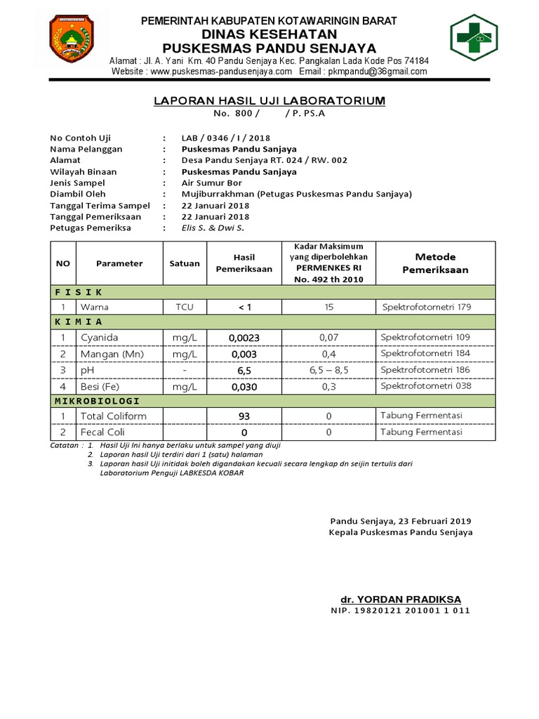Hasil Lab | PDF