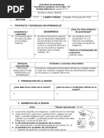 Plan de Clase LETRAS | PDF | Alfabeto | Sílaba