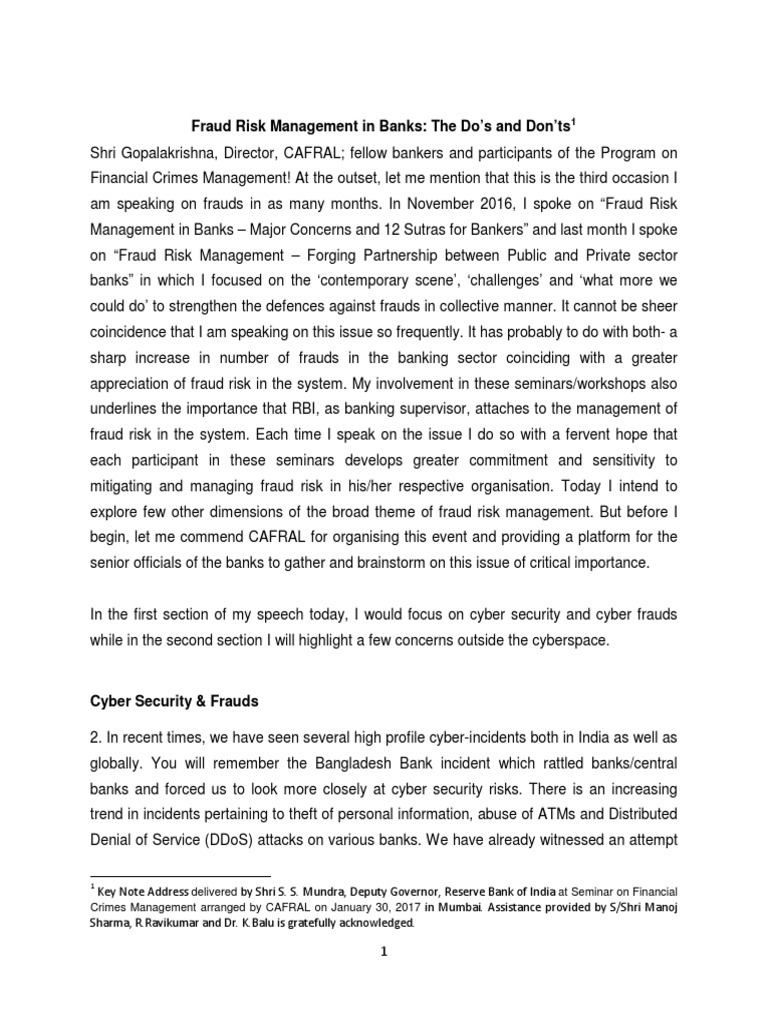 Fraud Risk Management | PDF | Computer Security | Security