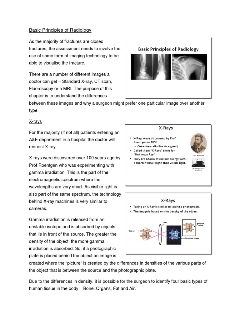 Basic Principles of Radiology | Download Free PDF | Ct Scan | X Ray