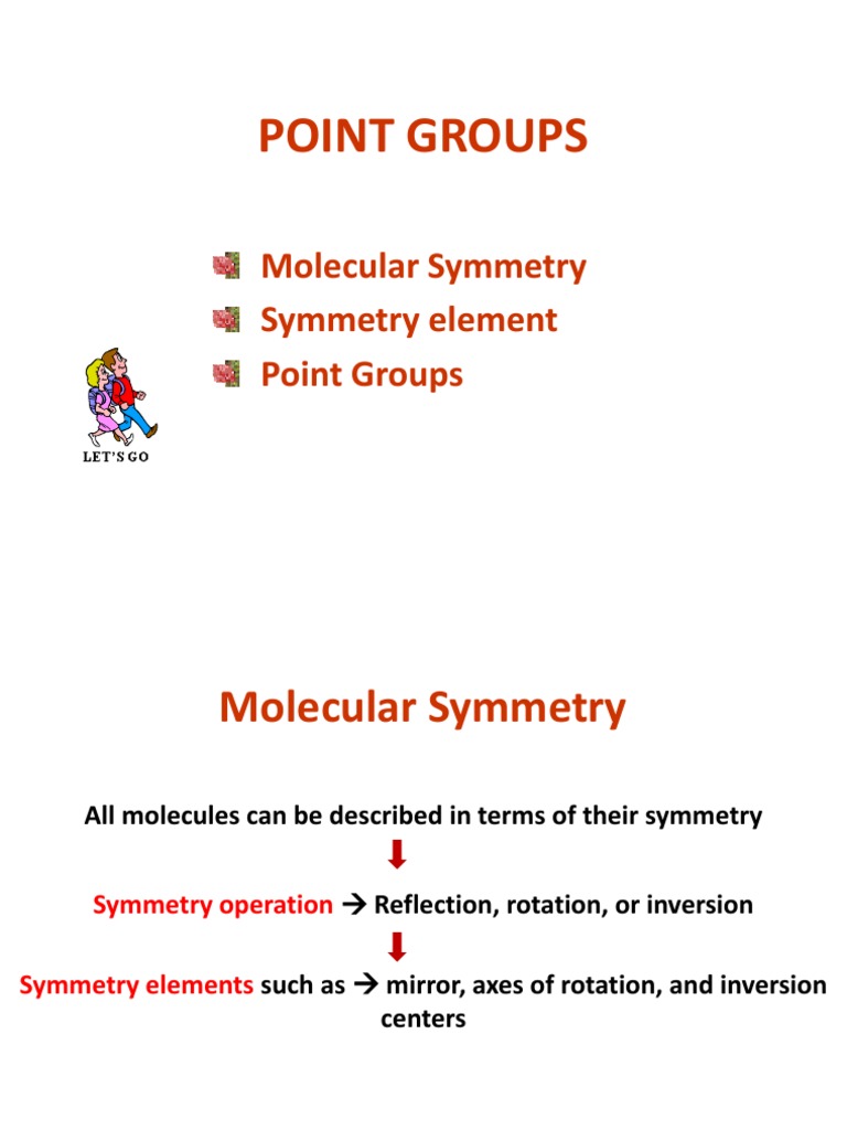 Molecular Symmetry Symmetry Element Point Groups | PDF | Rotation ...