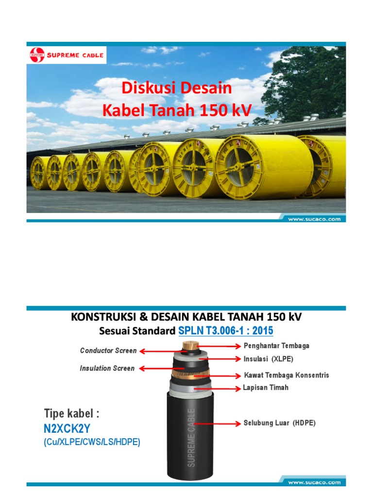 Diskusi Desain Kabel 150 KV Lead Vs Corrugated | PDF