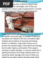 Cargo Hold Inspection | PDF | Cargo | Ships
