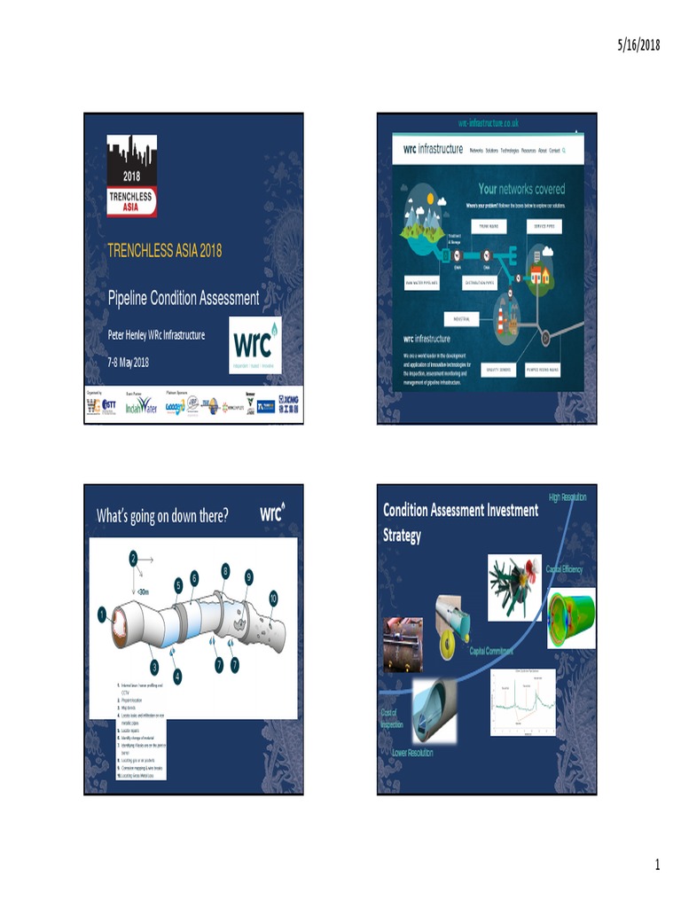 Pipeline Condition Assessment - Peter Henley, WRC Infrastructure | PDF ...