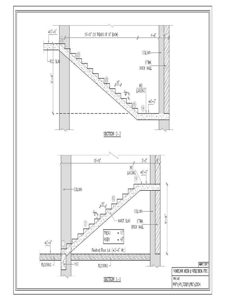 Staircase Sections dtd.17.12.18 PDF | PDF | Teaching Methods ...